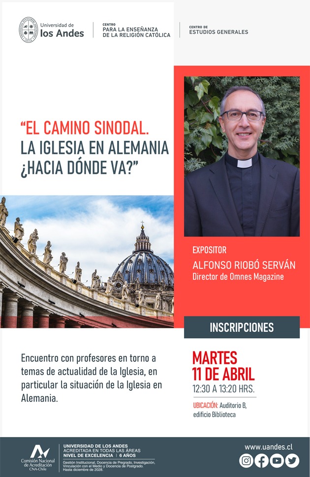 "El Camino Sinodal. La Iglesia en Alemania ¿Hacia dónde va?" - Universidad de los Andes