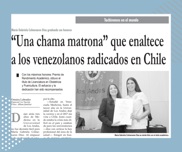 Noticias - María Gabriela Colmenares (OBP ‘21): de la Universidad de ...